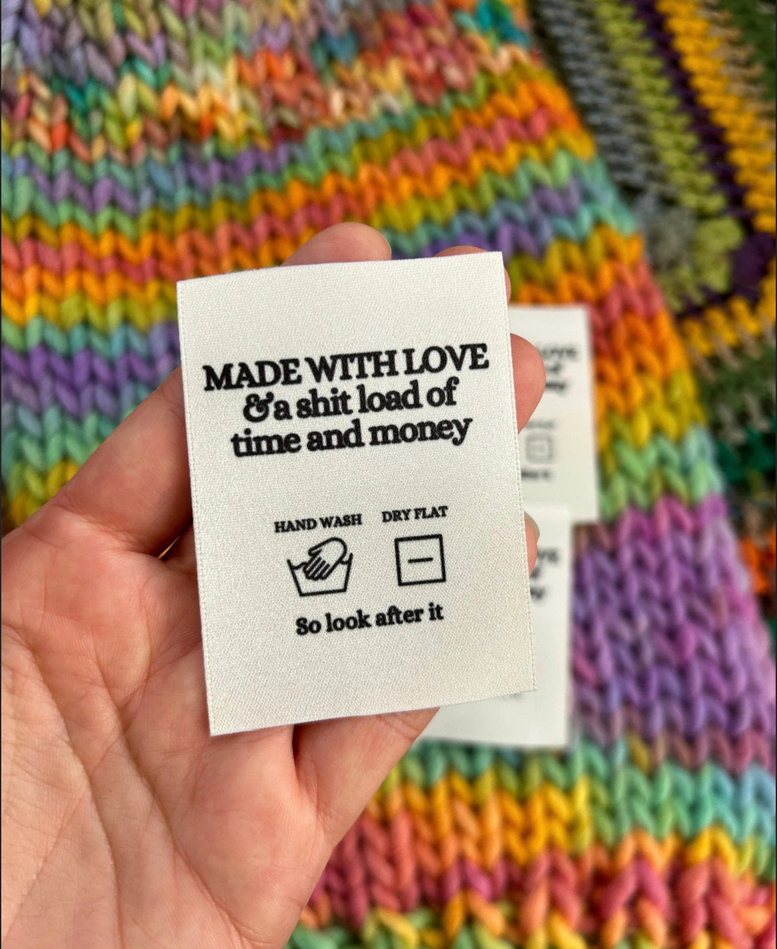 “Made with LOVE & a shit load of money” | Sew in labels – Manchester ...
